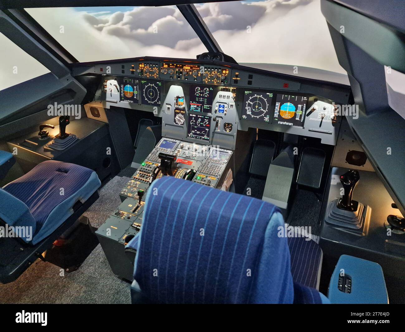 Real Flight Hydraulic Simulator for the Training of the Pilots Stock ...