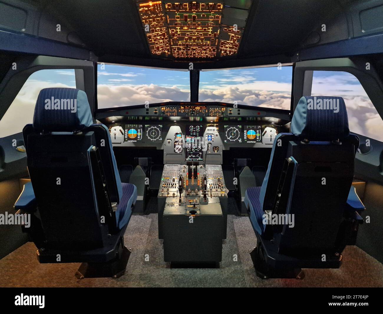 Real Flight Hydraulic Simulator for the Training of the Pilots Stock ...