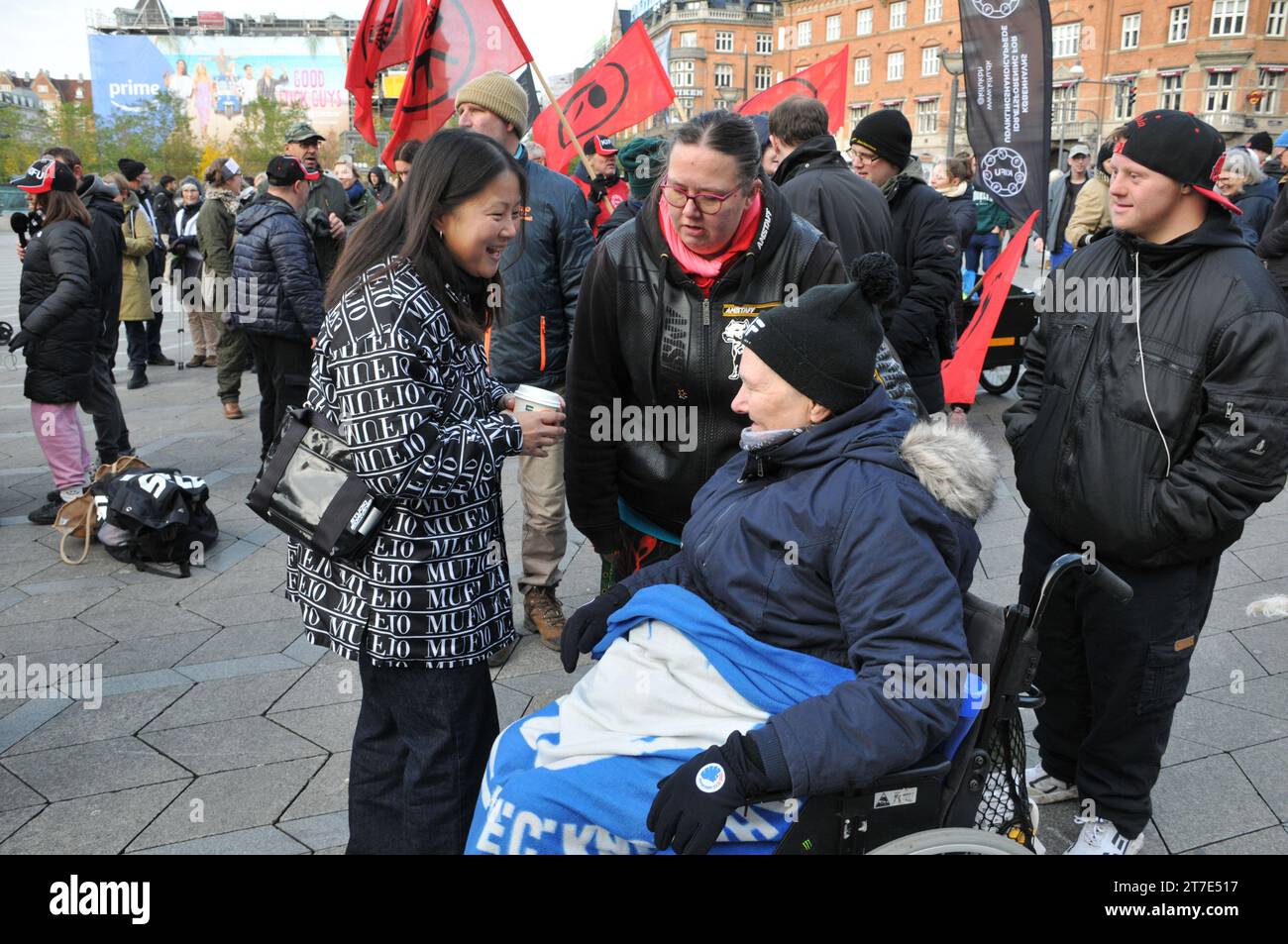 Copenhagen, Denmark /15 November 2023/. Danes valuable citizen ...