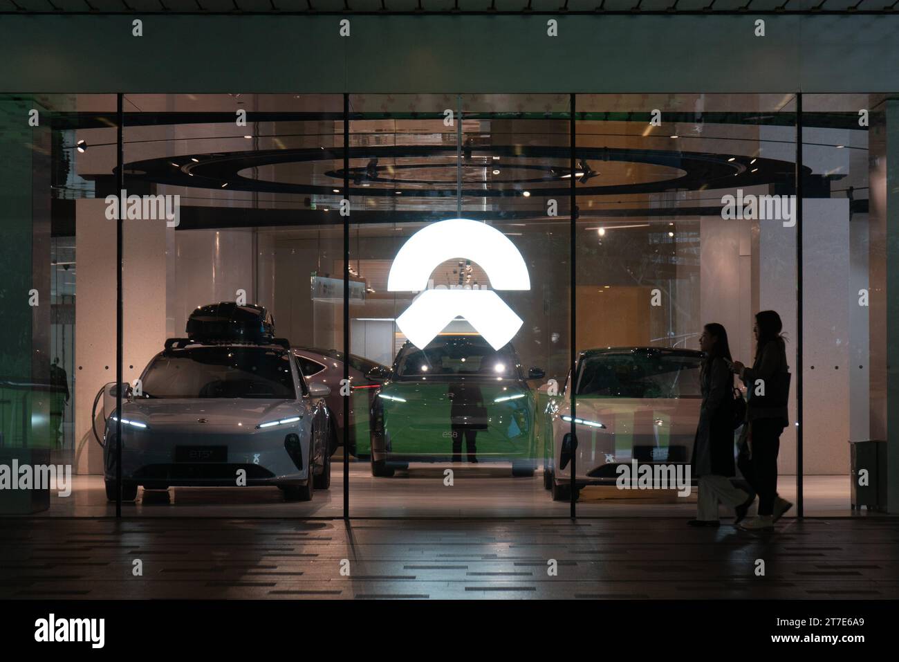 SHANGHAI, CHINA - NOVEMBER 15, 2023 - The NIO flagship store on the ...