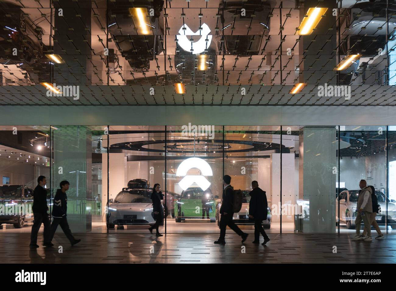 SHANGHAI, CHINA - NOVEMBER 15, 2023 - The NIO flagship store on the ...