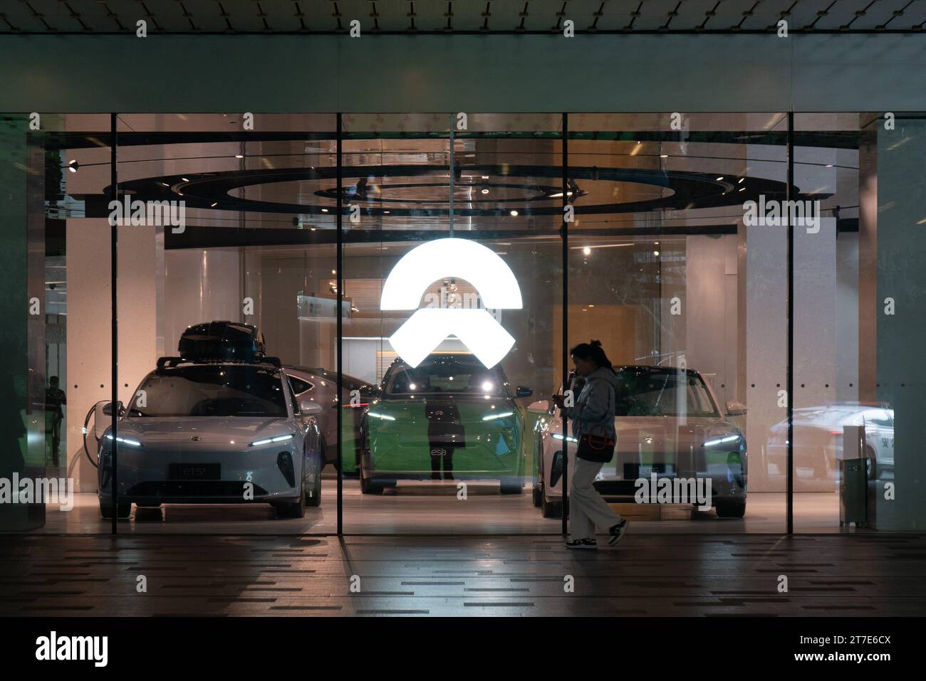 SHANGHAI, CHINA - NOVEMBER 15, 2023 - The NIO flagship store on the ...