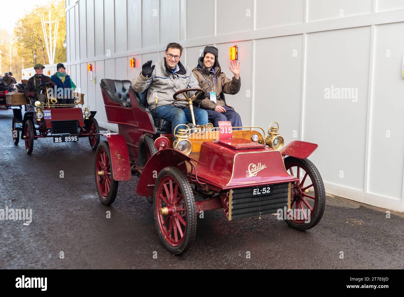 1904 Cadillac vintage car participating in the London to Brighton ...