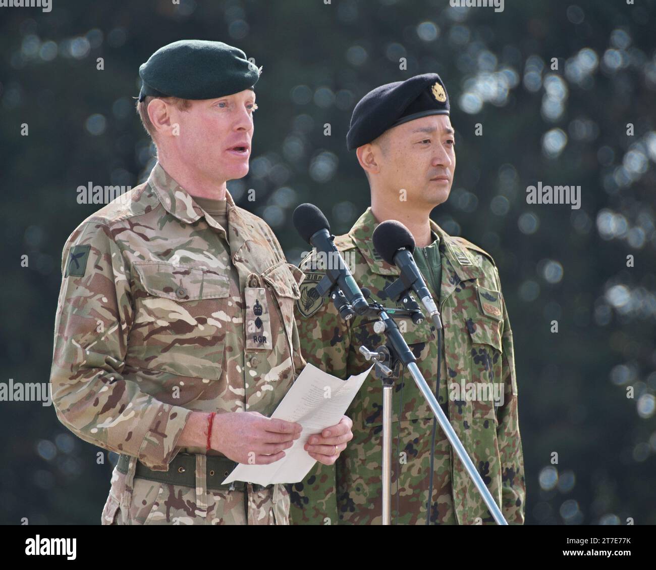 Shinto, Japan. 15th Nov, 2023. 1st Battalion the Royal Gurkha Rifles ...