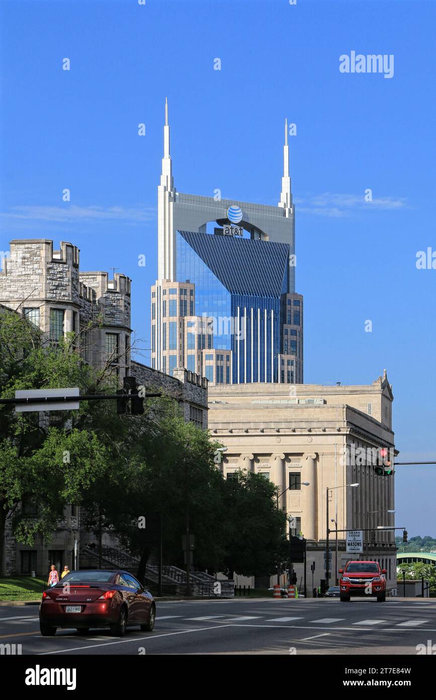 Nashville, Tennessee, United States. The Batman Building Stock Photo ...