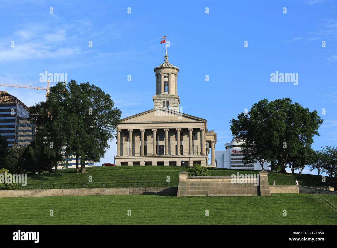 Nashville, Tennessee, United States. View of Tennessee State Capitol ...