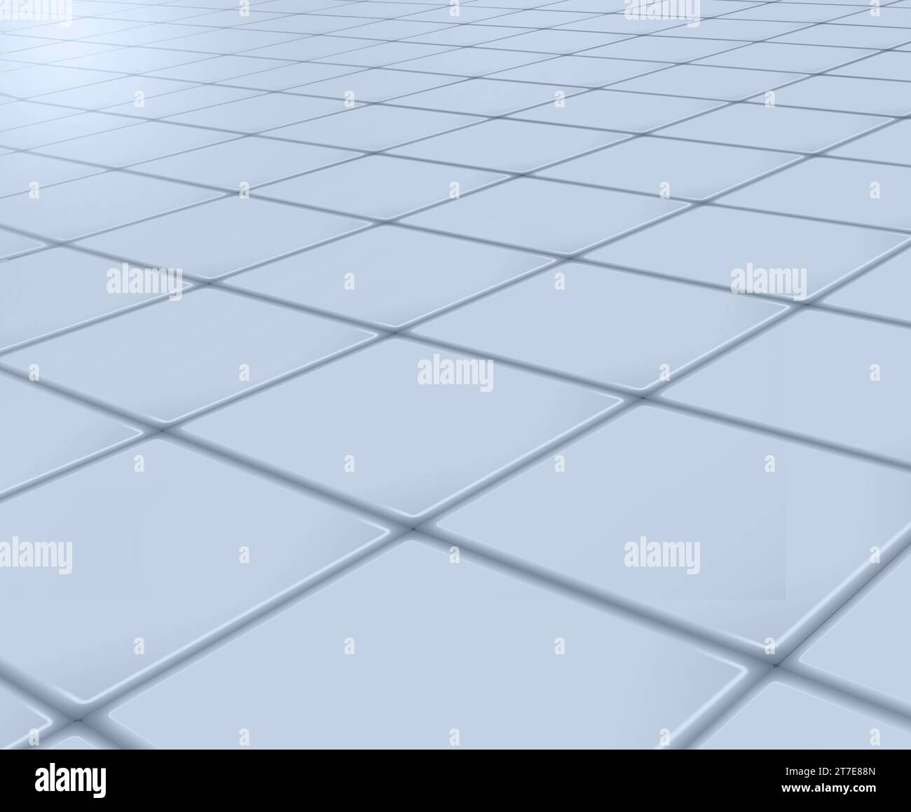 Rendering reflective surface or floor made of square tiles in gray ...