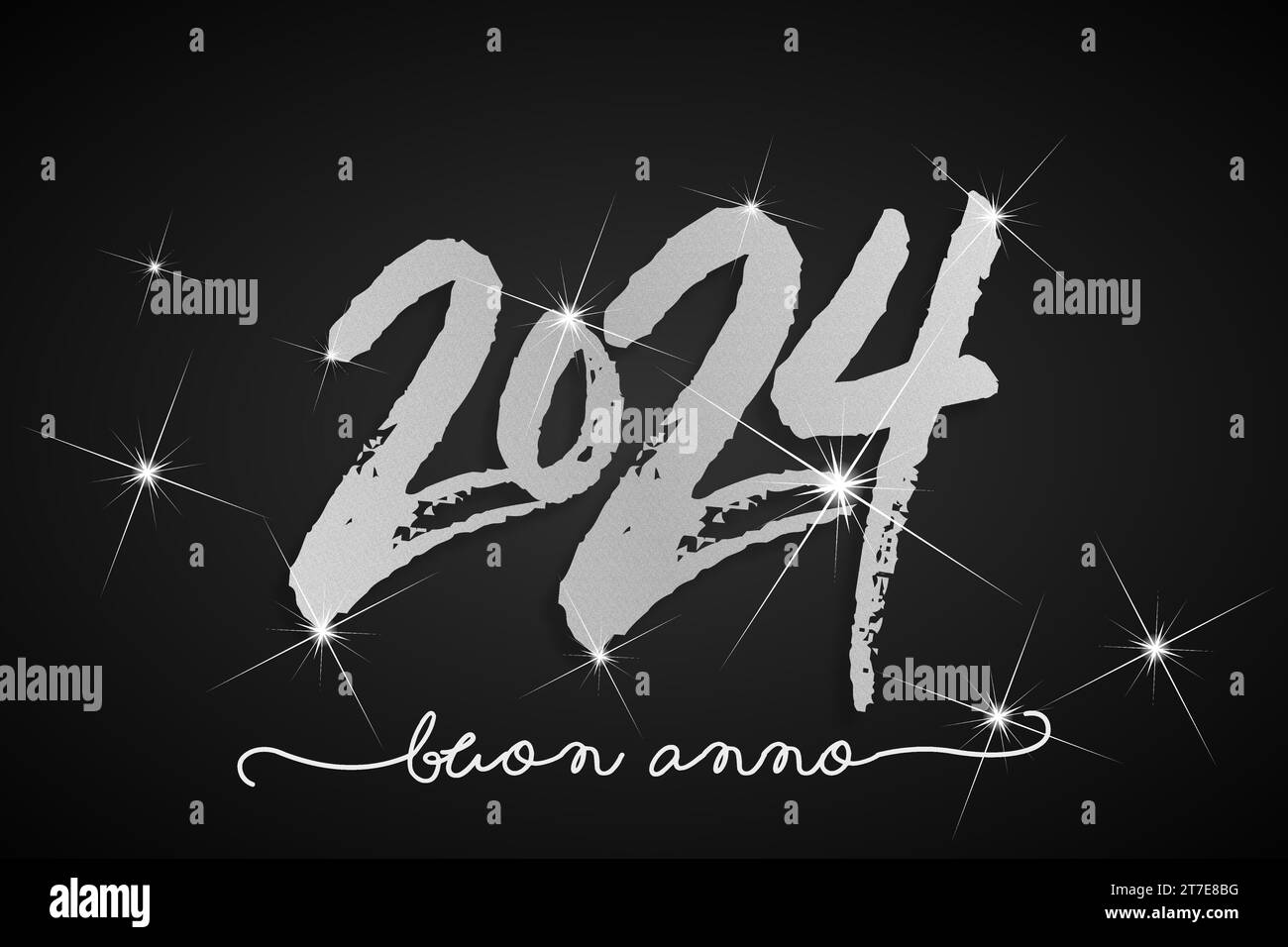 New year 2024 countdown Black and White Stock Photos & Images - Alamy