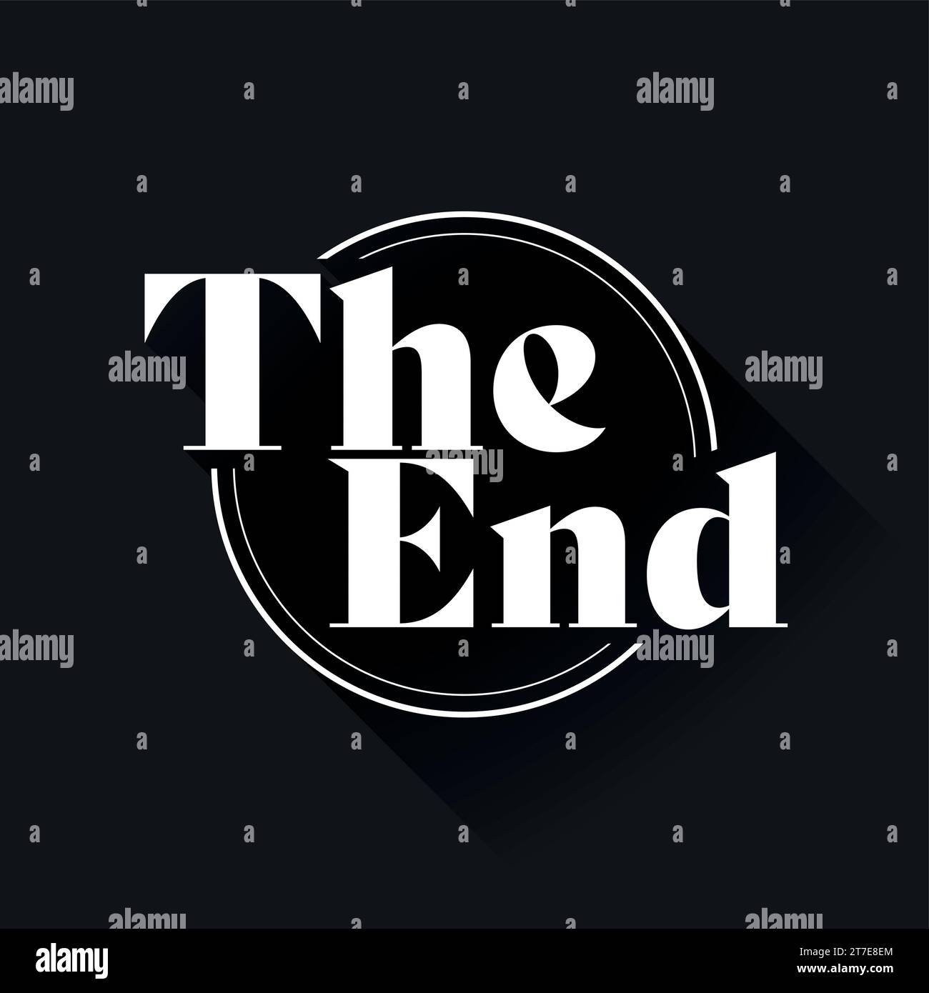 The End sign lettering vintage Stock Vector Image & Art - Alamy