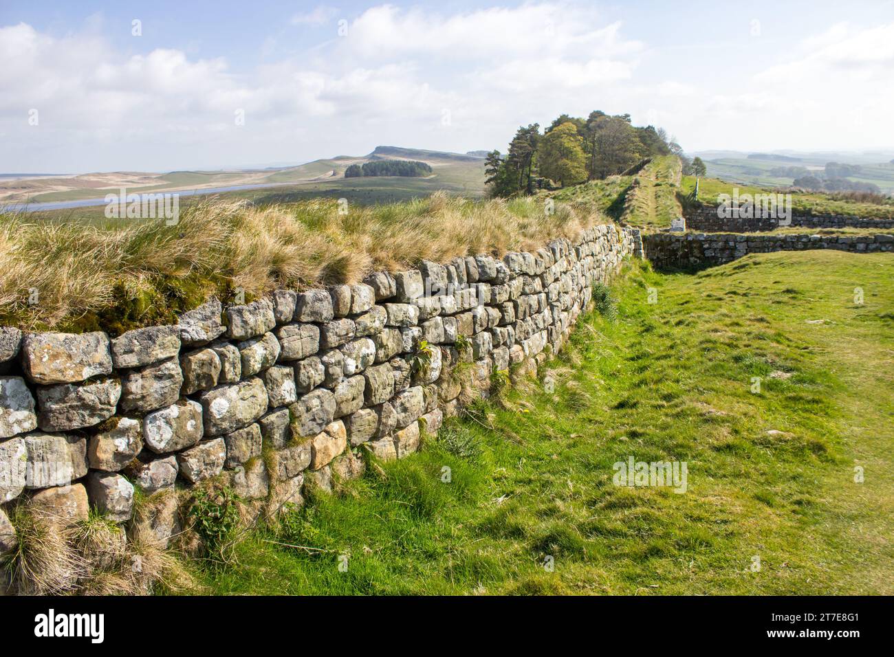 The remains of Hadrians wall, the impressive Roman Defence in Northern ...