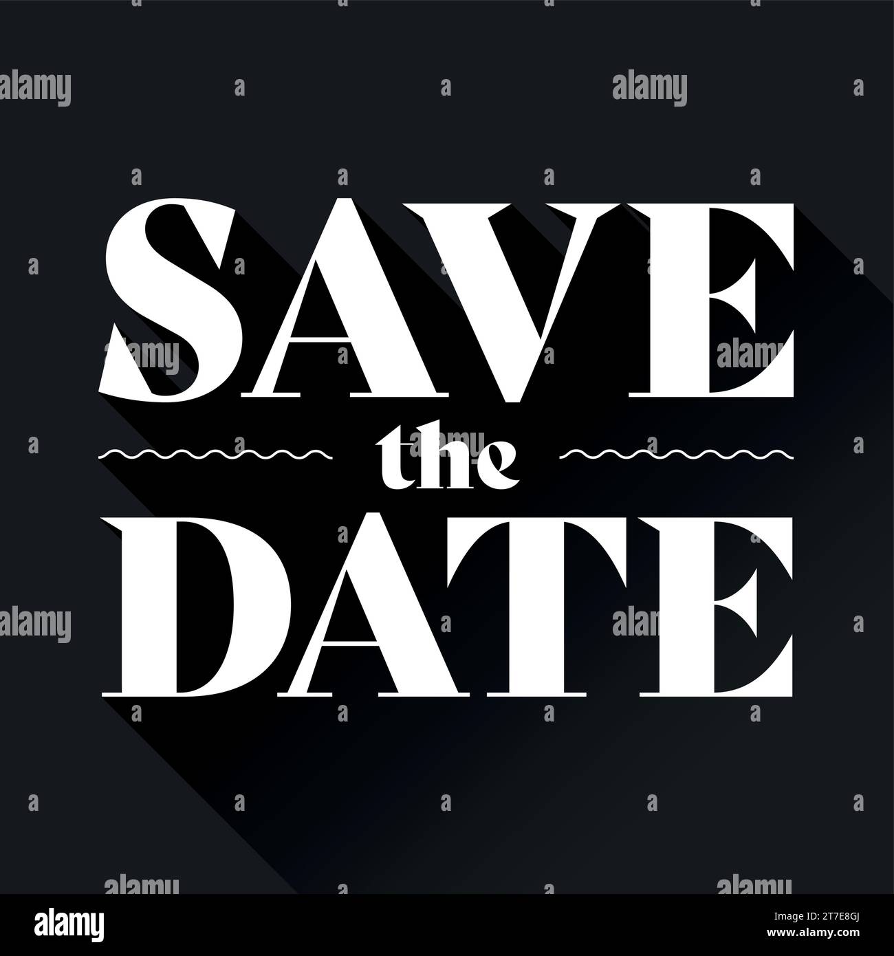 Save the Date invitation lettering Stock Vector Image & Art - Alamy