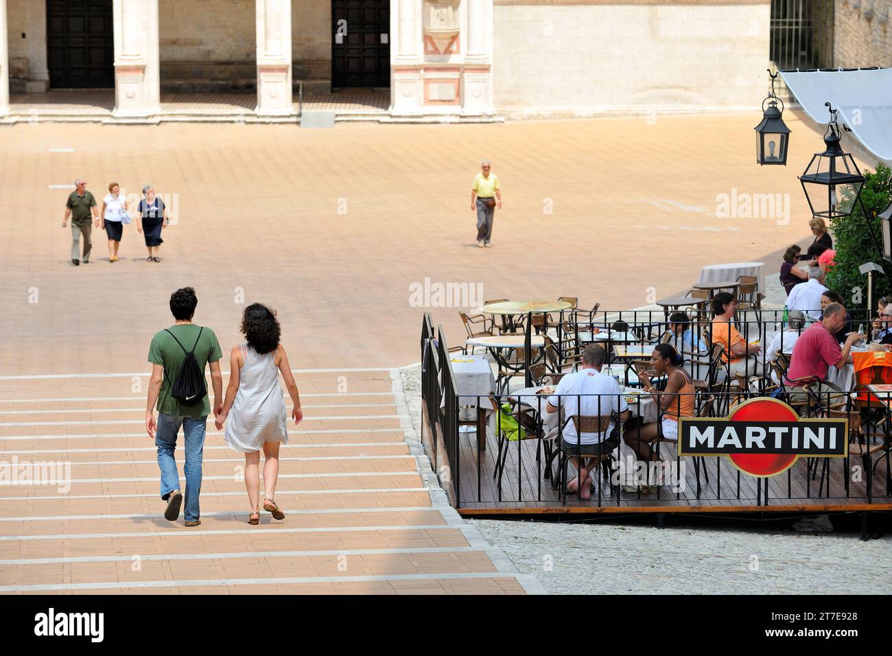 Piazza Duomo. Spoleto. Umbria. Italy Stock Photo - Alamy