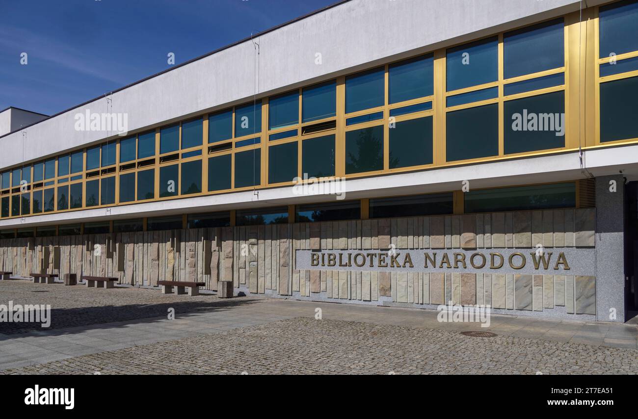 Polish National Library, Biblioteka Narodowa, Warsaw, Poland Stock ...