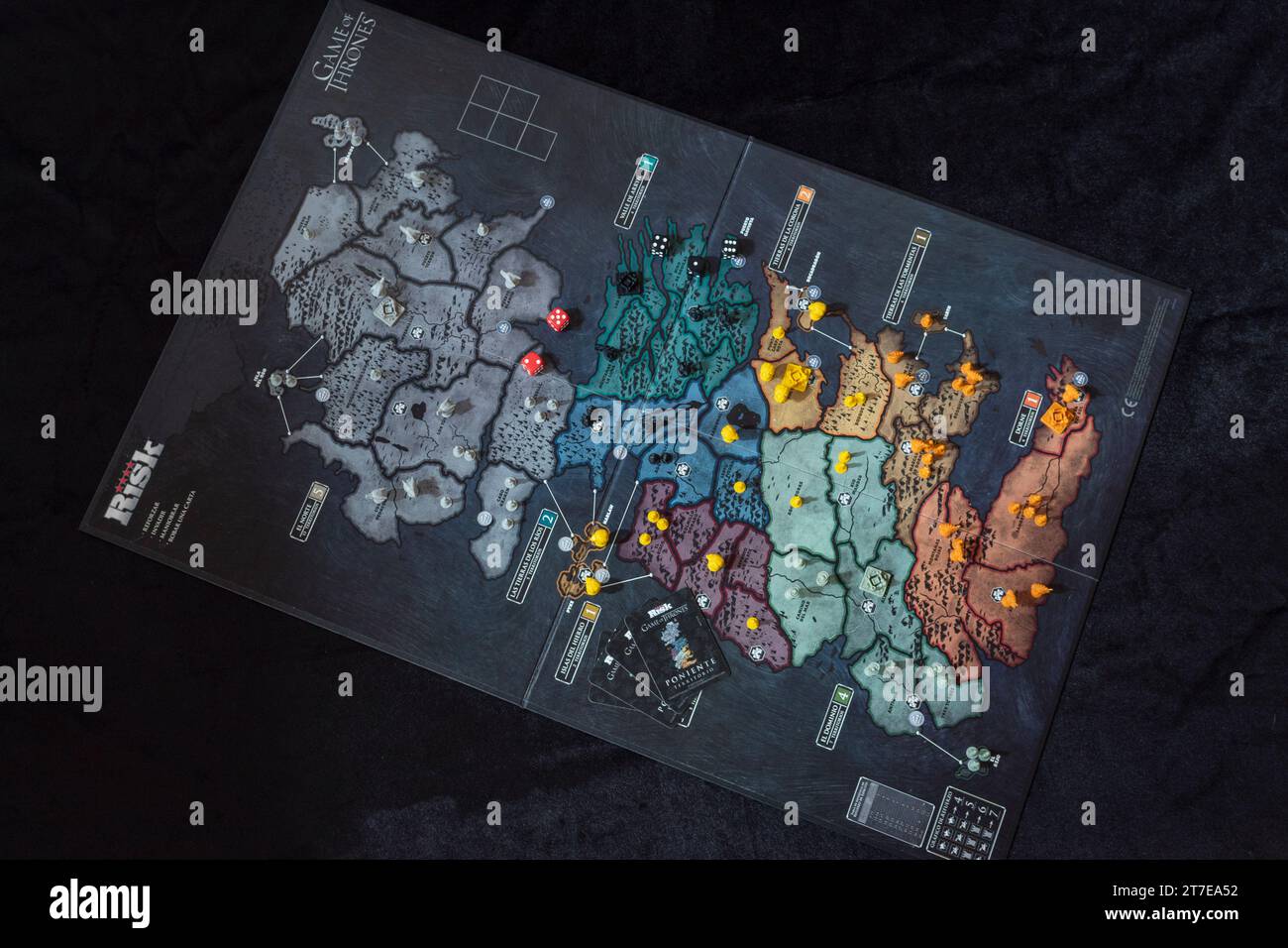 Full map of risk Game of thrones edition strategy board game in ...