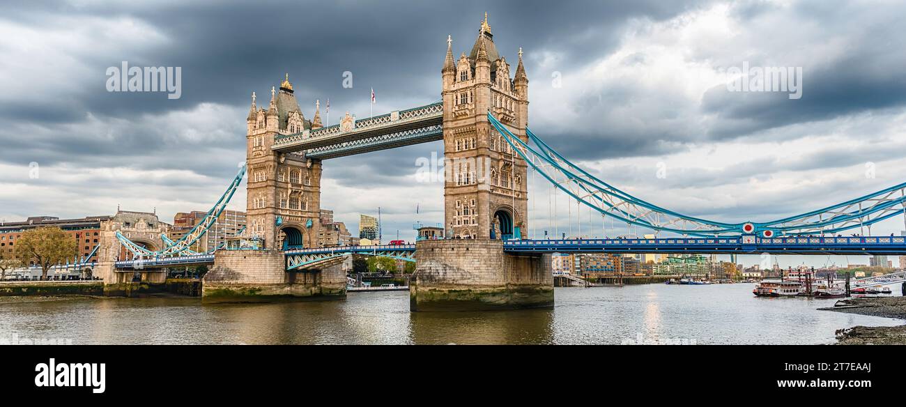 The iconic Tower Bridge, historical landmark in London, England, UK ...