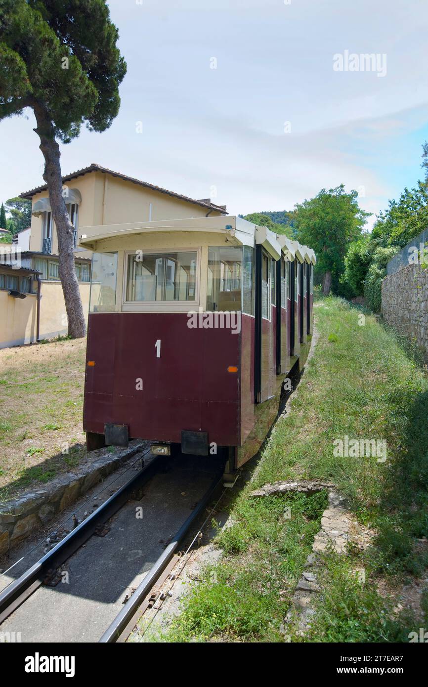 Montenero Funicular. Livorno. Tuscany. Italy Stock Photo - Alamy