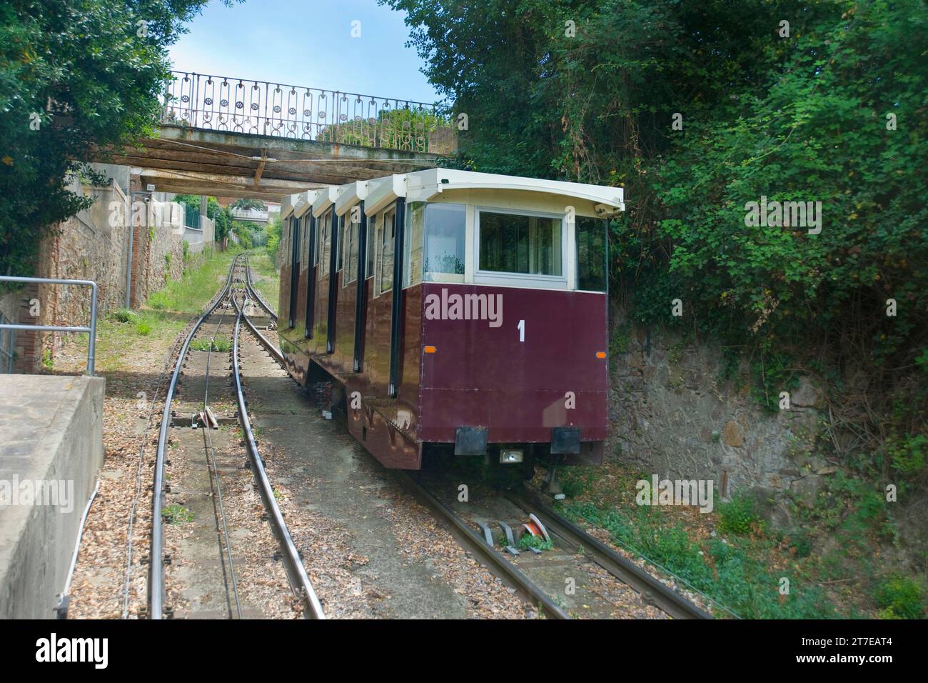 funicolare di montenero, livorno, toscana, italia Stock Photo - Alamy