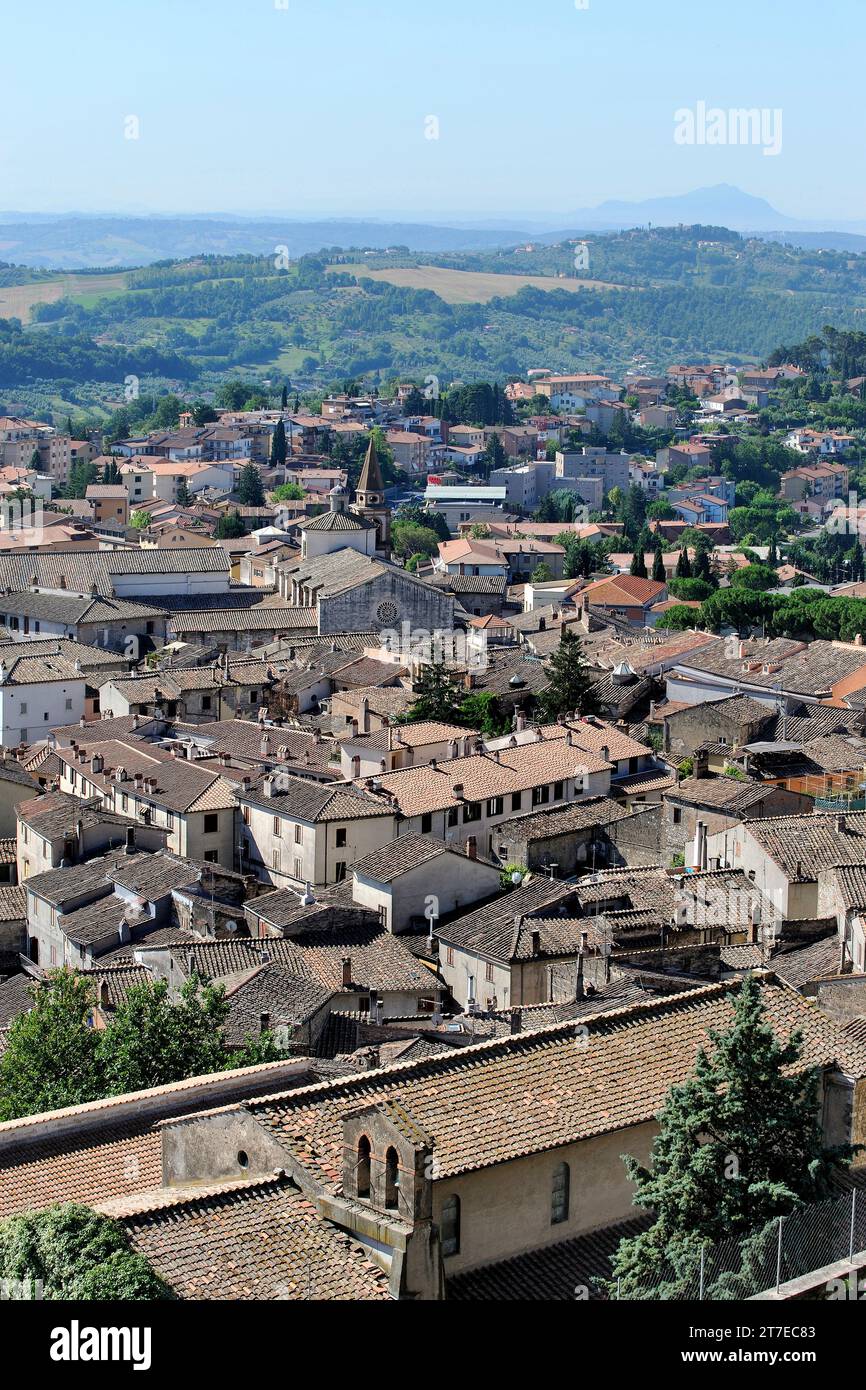 Panorama From The Cathedral. Amelia. Umbria. Italy Stock Photo - Alamy