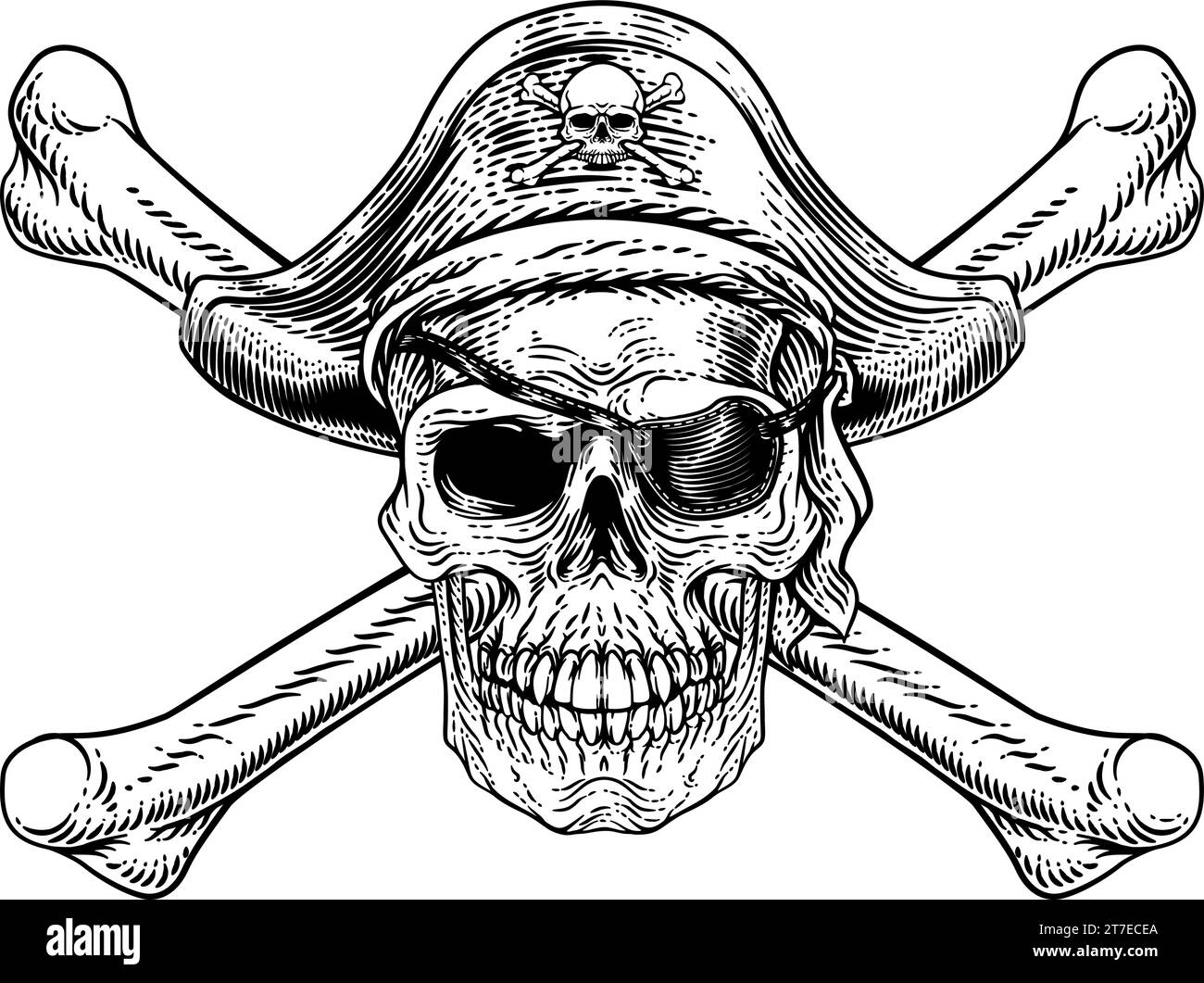 Pirate Skull Crossbones Skeleton Grim Reaper Stock Vector Image And Art