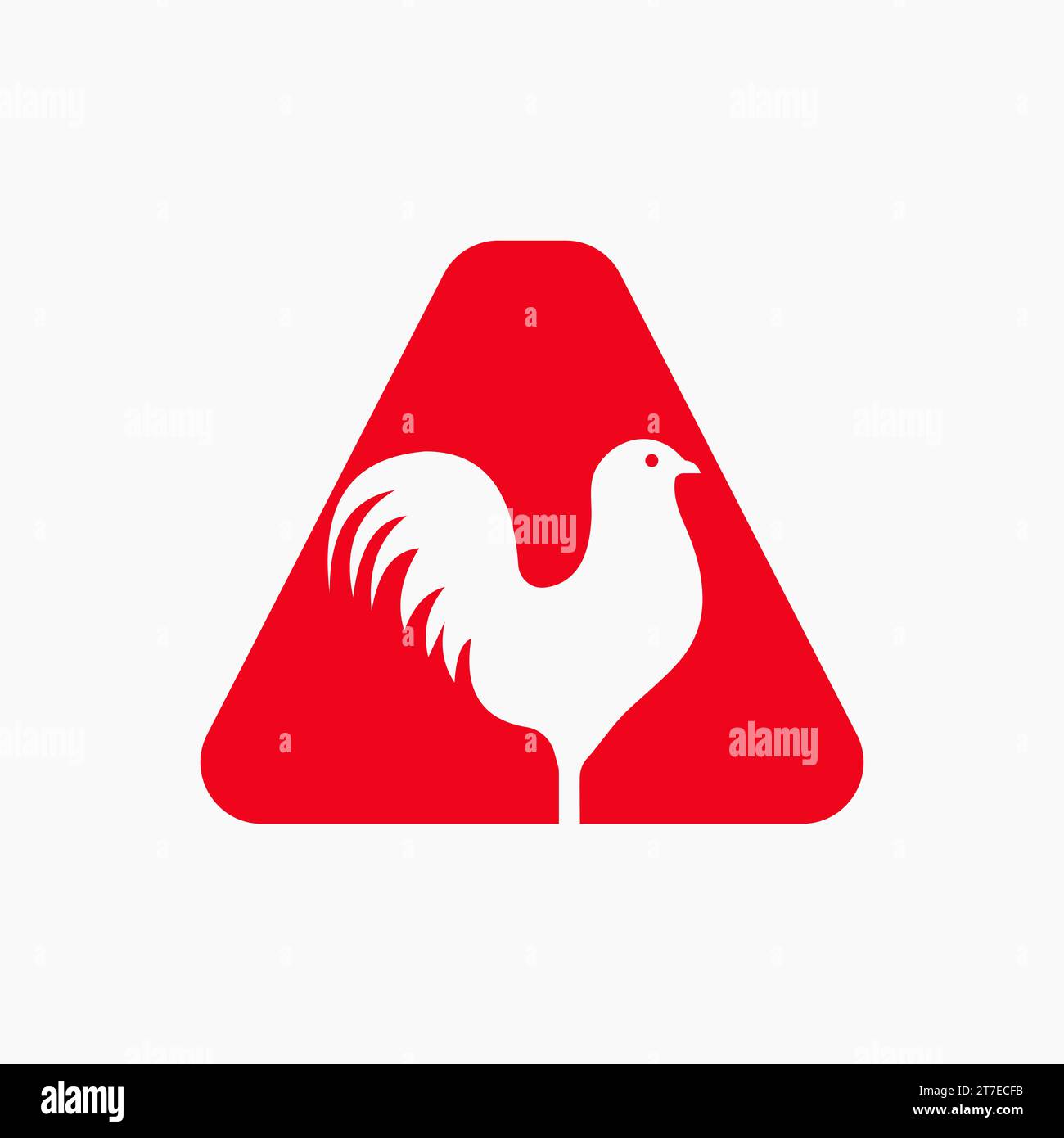 Letter A Poultry Logo With Hen Symbol. Rooster Logo, Chicken Sigh ...