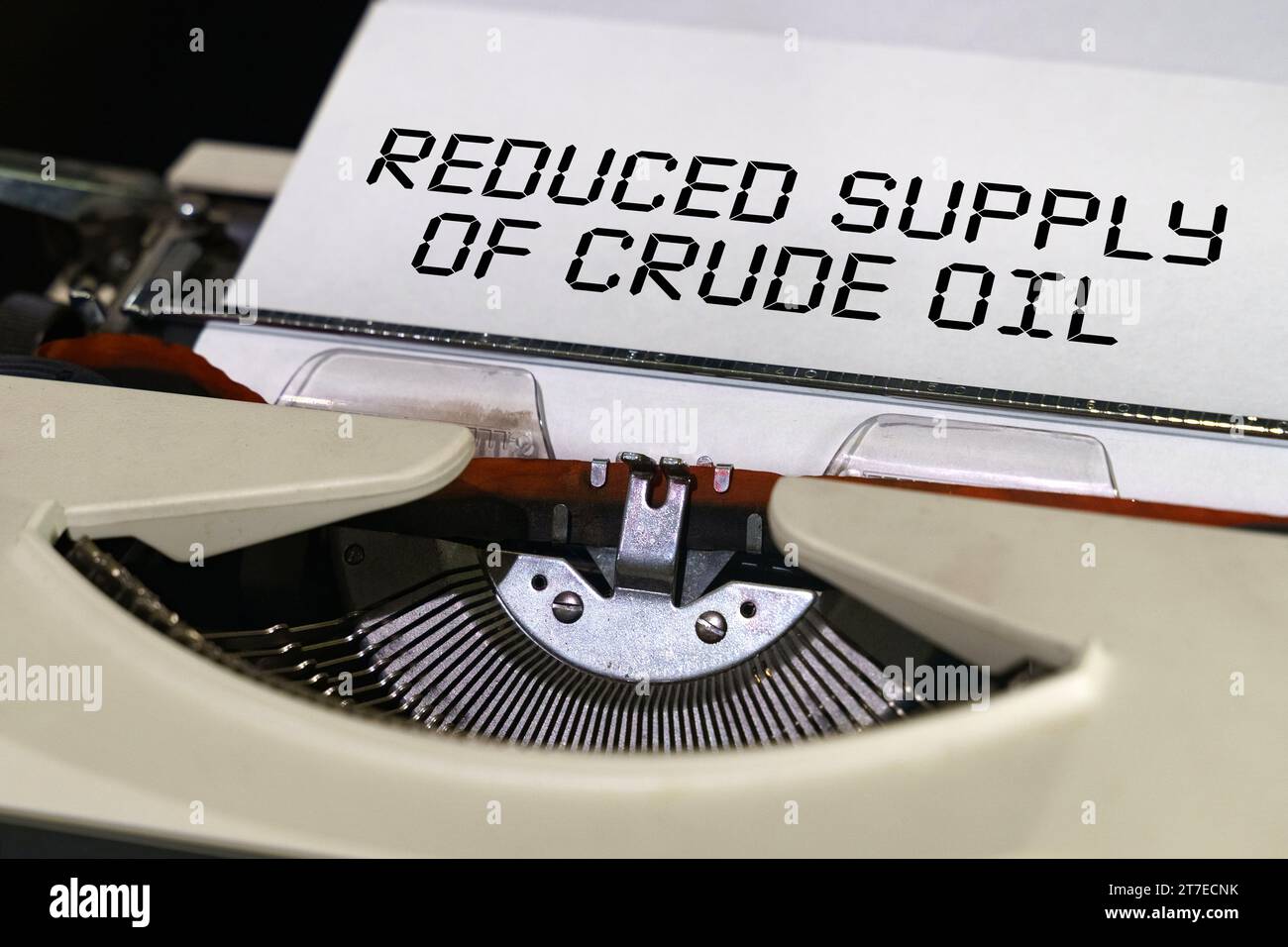 Economy and finance concept. The text is printed on a typewriter ...