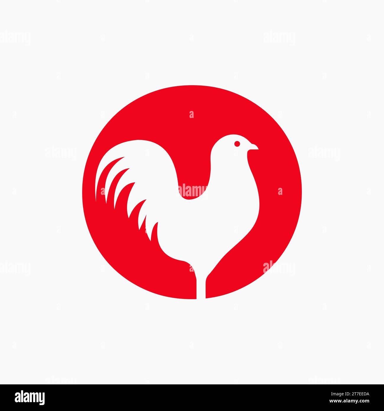 Letter O Poultry Logo With Hen Symbol. Rooster Logo, Chicken Sigh ...