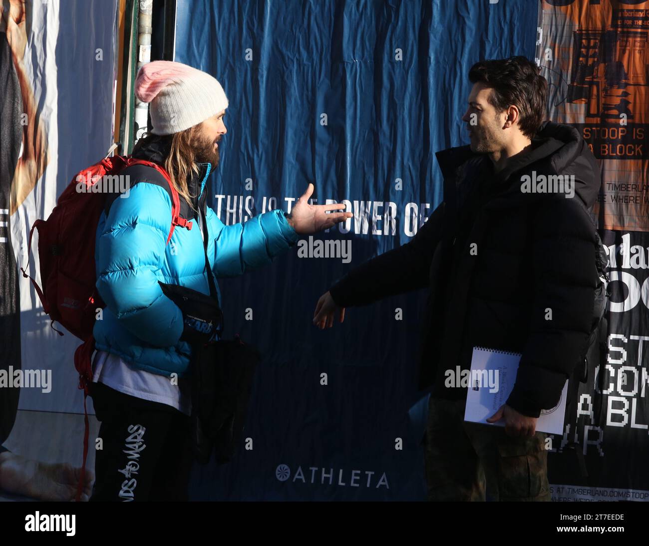 Jared Leto and friend out in Soho. Featuring: Jared Leto Where: New ...