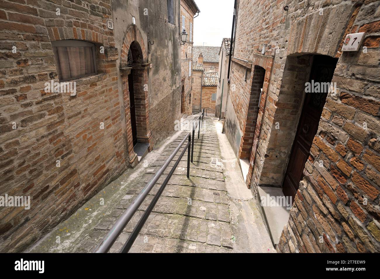 Old Town. Petritoli. Marche Stock Photo - Alamy