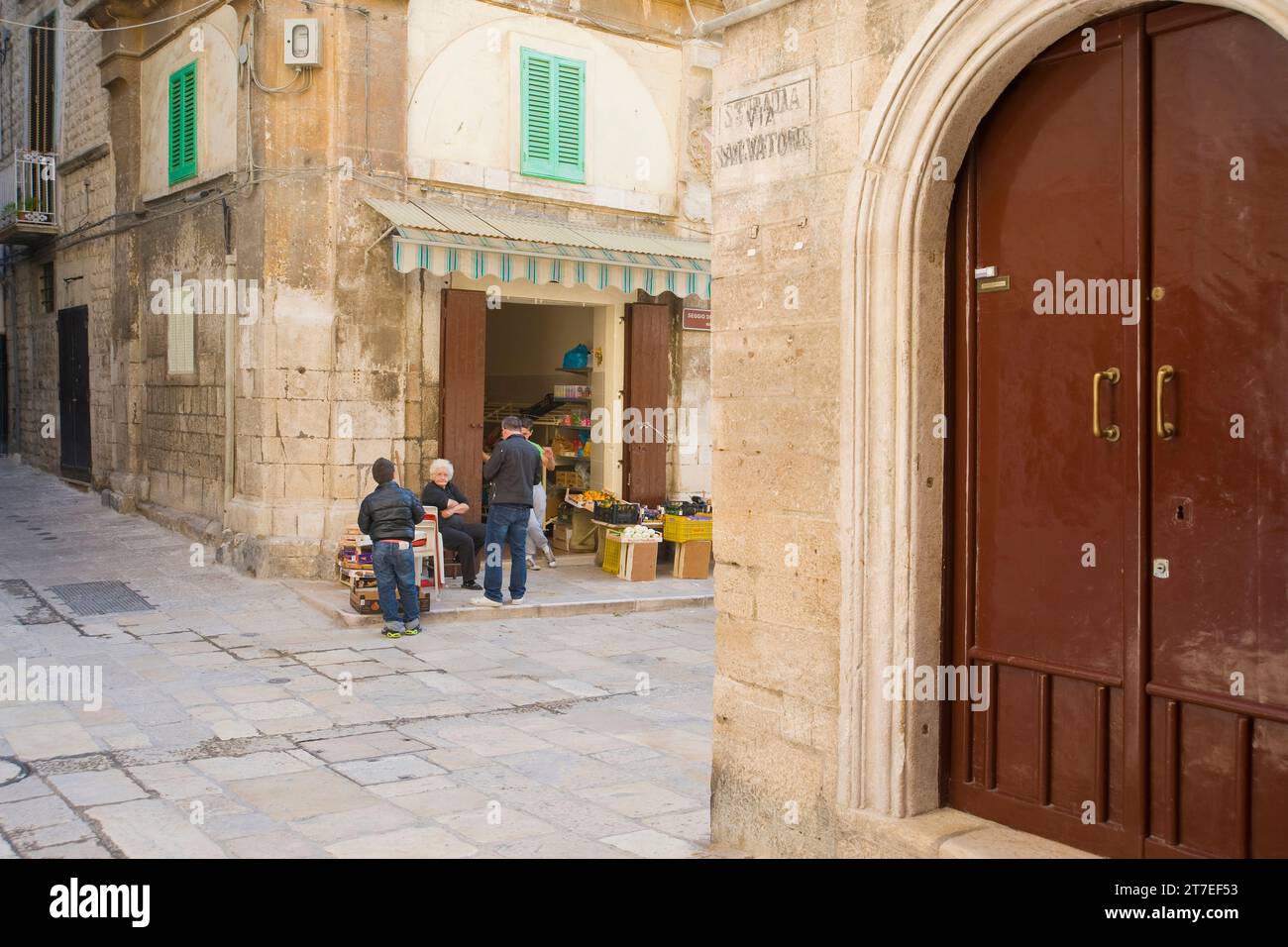 The Old Town. Molfetta. Puglia. Italy Stock Photo - Alamy