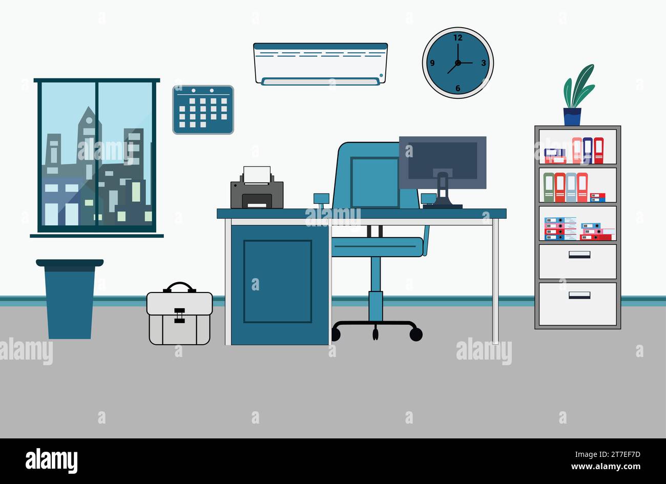 Office Vectors Illustration design, office cabinet., school, chairs ...