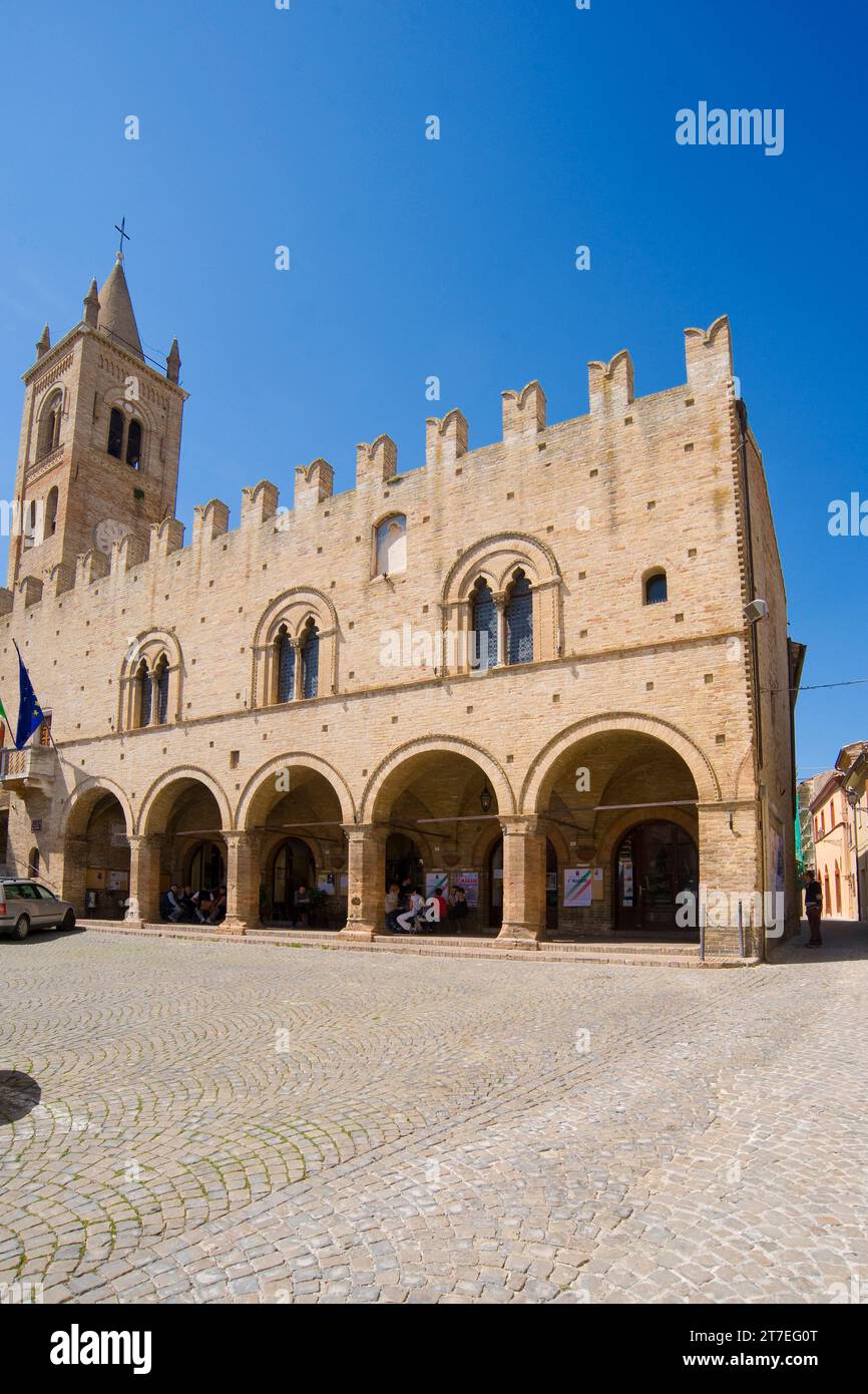 Town Hall. Montecassiano. Marche. Italy Stock Photo - Alamy