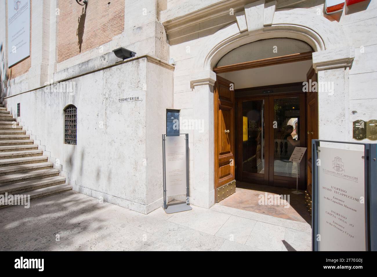 Capuchin Museum in Via Veneto. Rome. Lazio. Italy Stock Photo - Alamy