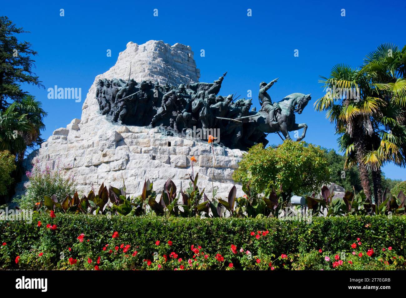 National Monument of the Marche. Castelfidardo. Marche. Italy Stock ...