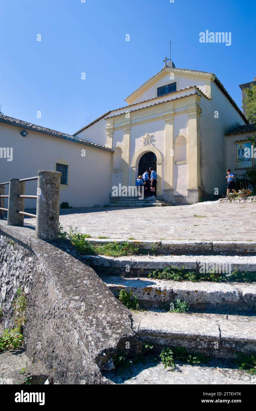 Sanctuary of Our Lady of Graces. Natural Reserve of Mount Soratte. Sant ...