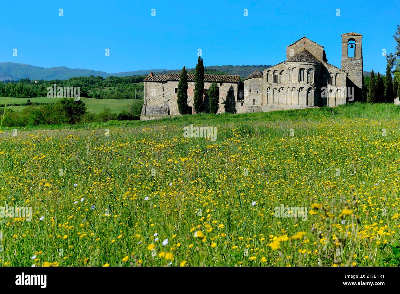 Parish Church of San Pietro A Romena. Pratovecchio. Tuscany. Italy ...