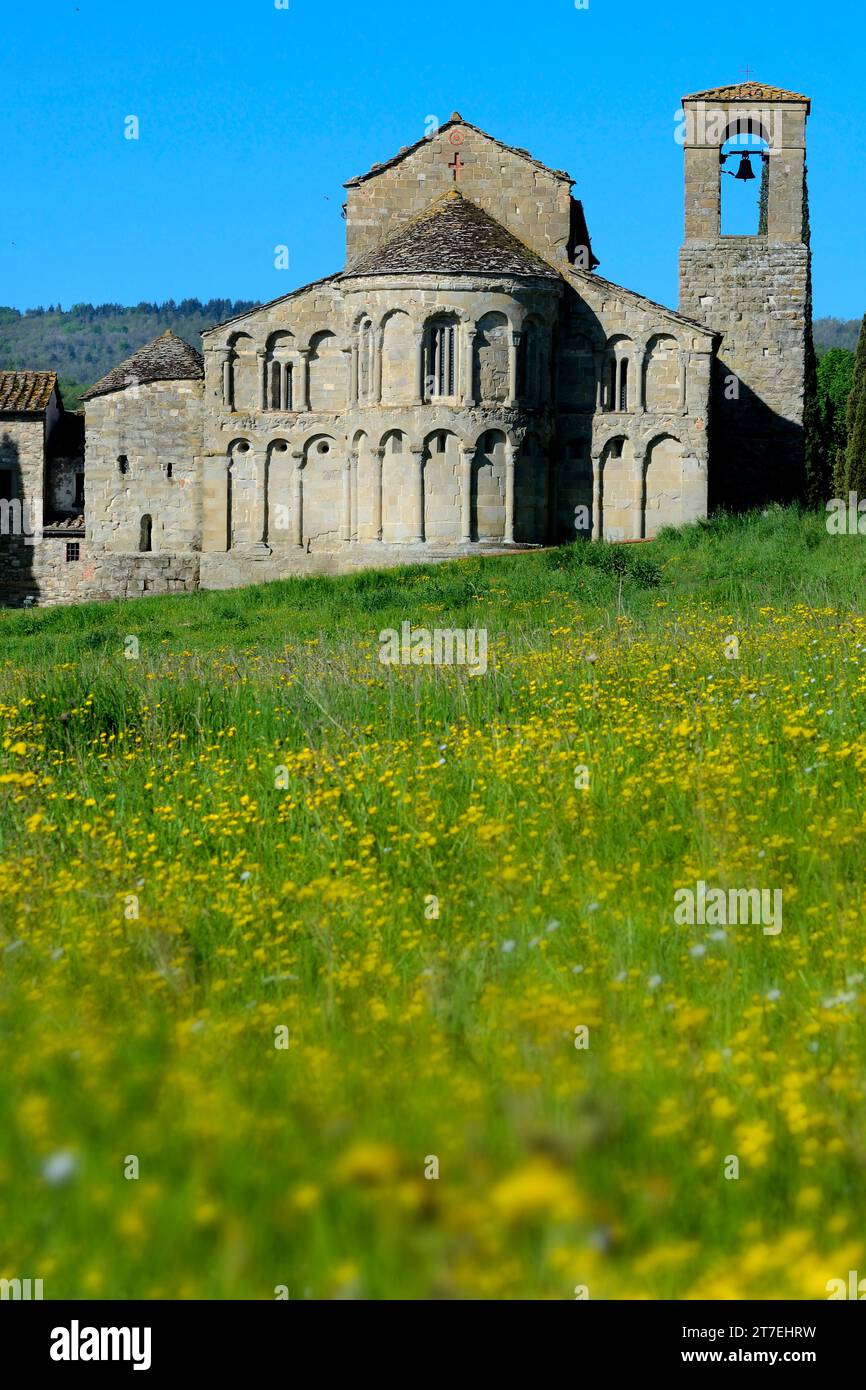 Parish Church of San Pietro A Romena. Pratovecchio. Tuscany. Italy ...