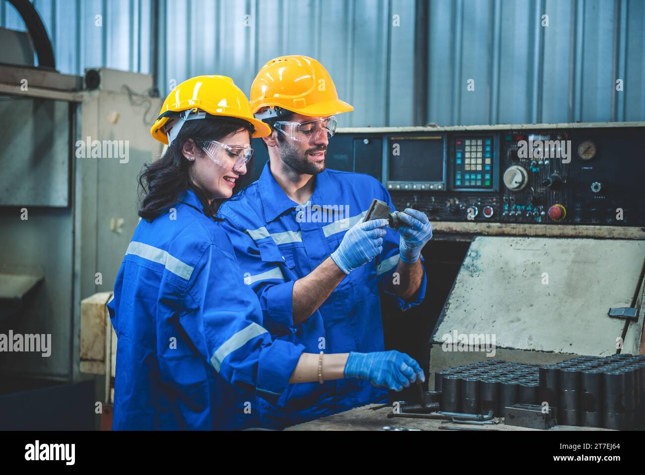 Operator working on industrial lathe hi-res stock photography and ...