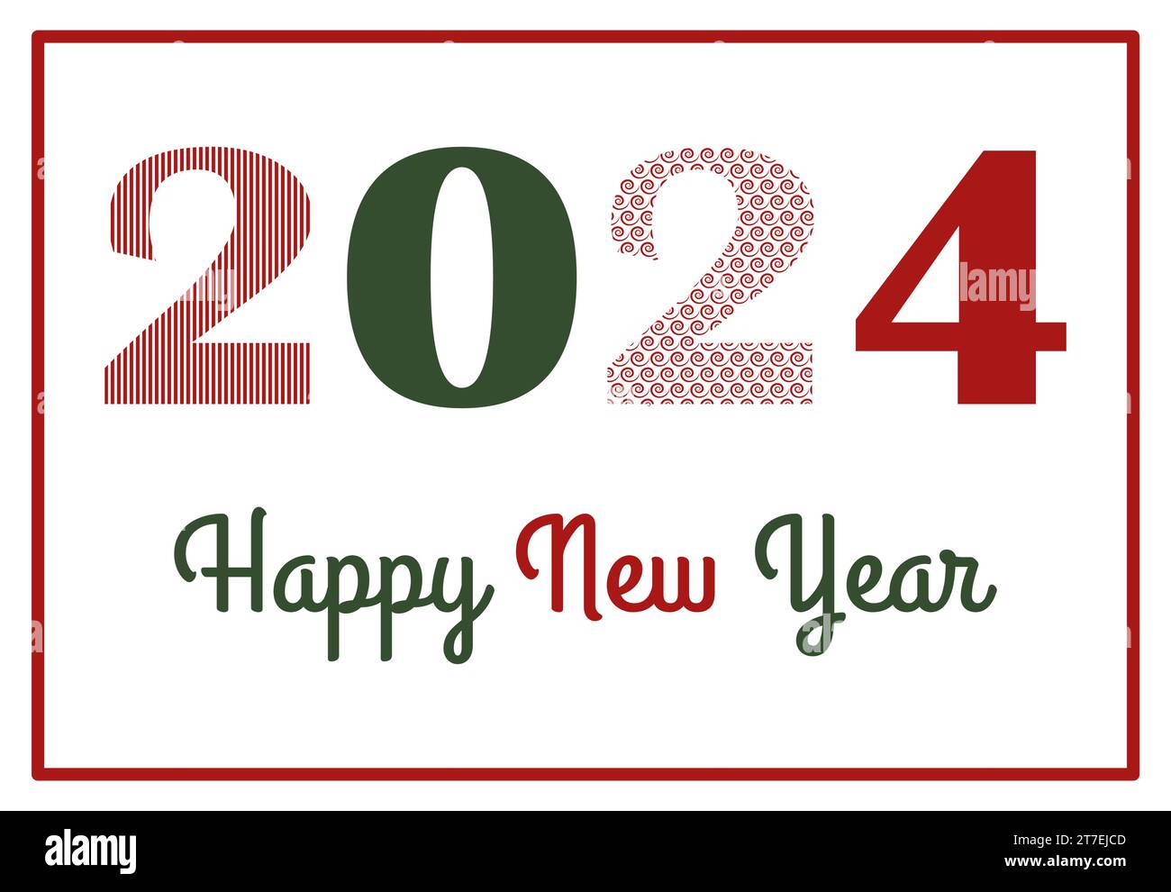 New Year 2024. Vector illustration Stock Vector Image & Art - Alamy