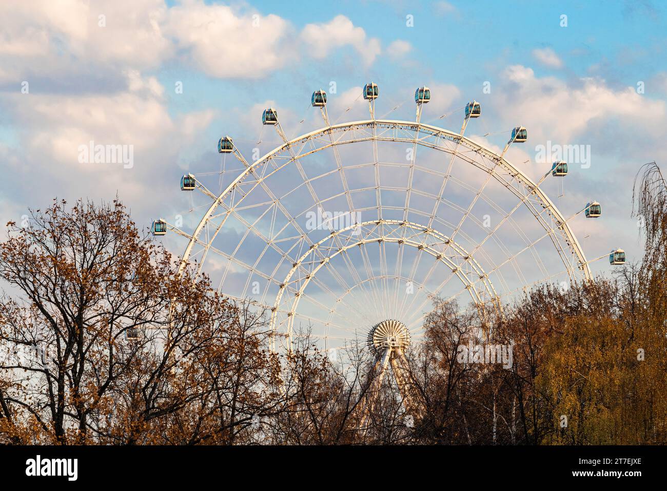 Moscow, Russia - November 01, 2023: big ferris wheel. Ferris wheel ...