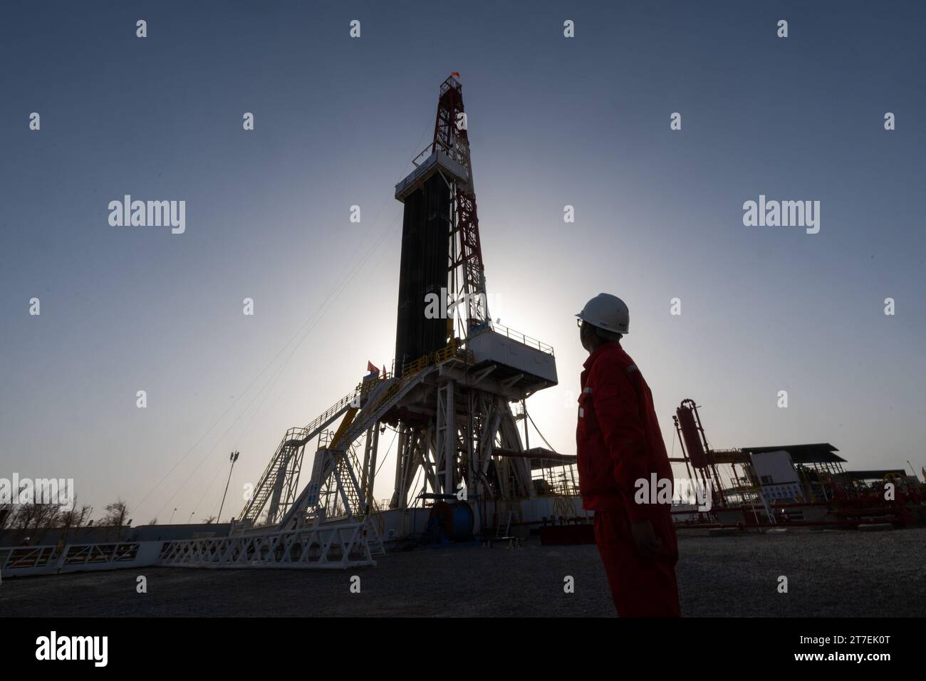 Kuqa. 15th Nov, 2023. This photo taken on Nov. 15, 2023 shows the ...