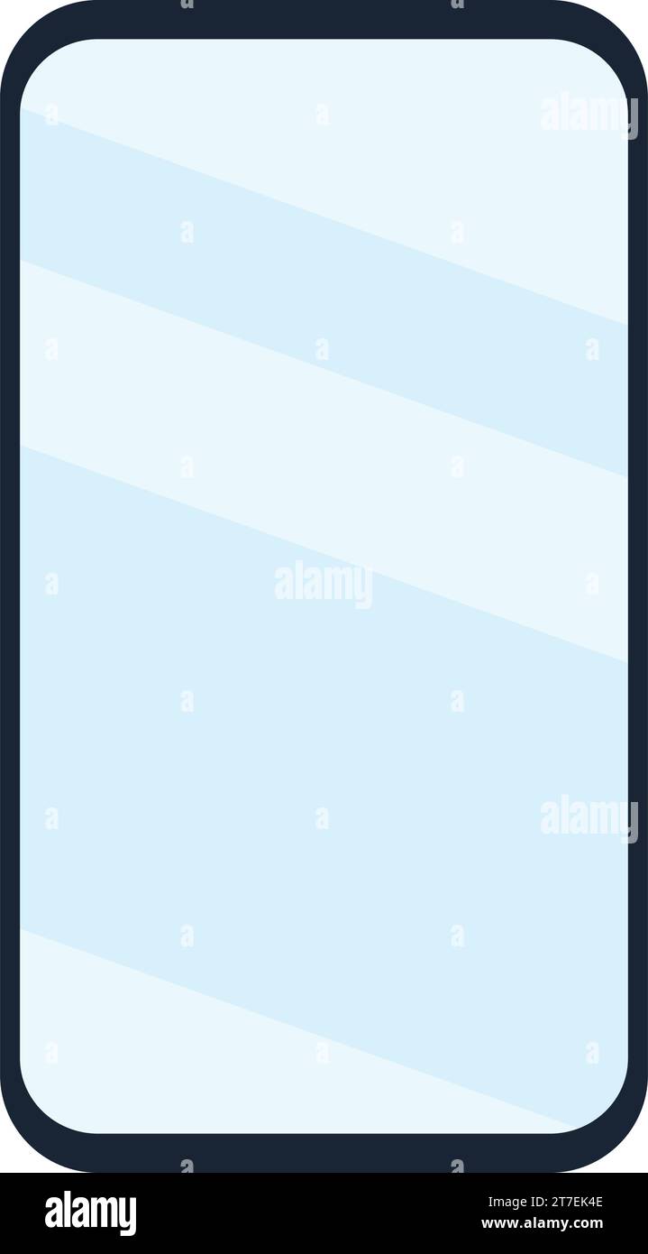 Smartphone with blank screen. Cartoon Stock Vector Image & Art - Alamy