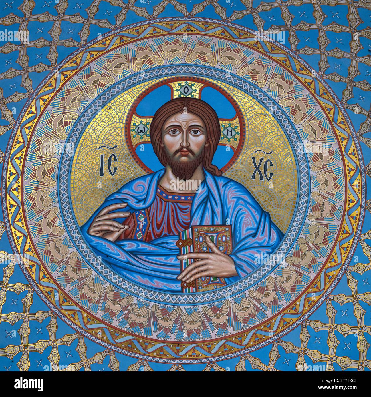 KRONSTADT, RUSSIA - SEPTEMBER 16, 2023: Image of Jesus Christ on the ...