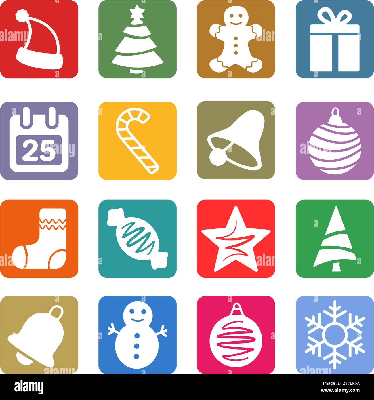 Christmas candy gingerbread icon Cut Out Stock Images & Pictures - Alamy