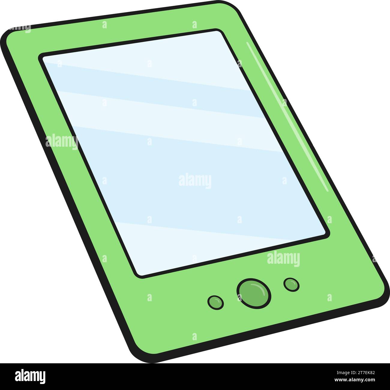 Ebook reader. Cartoon Stock Vector Image & Art - Alamy