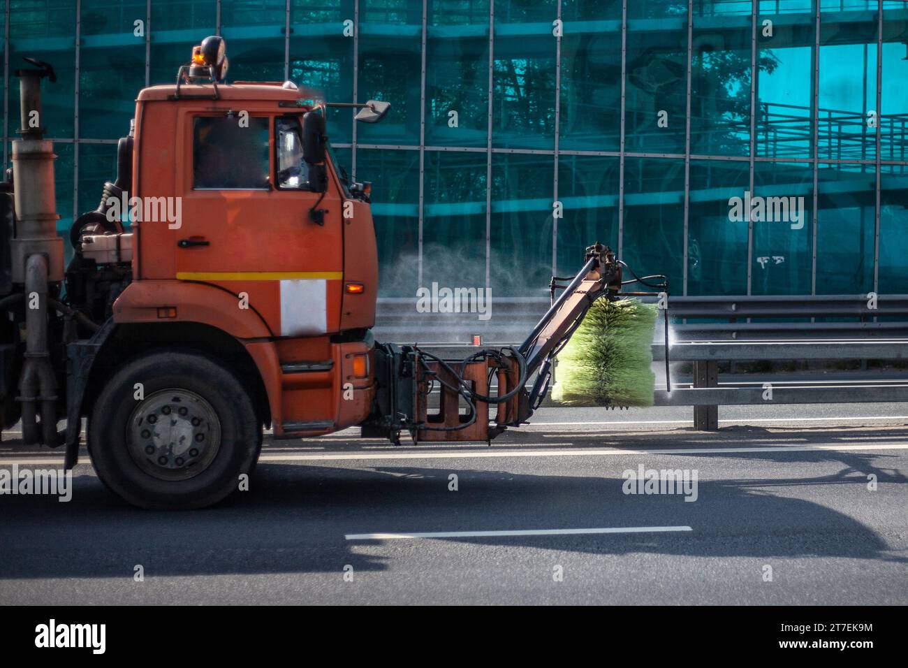 Harvesting equipment. Special transport for cleaning in the city ...