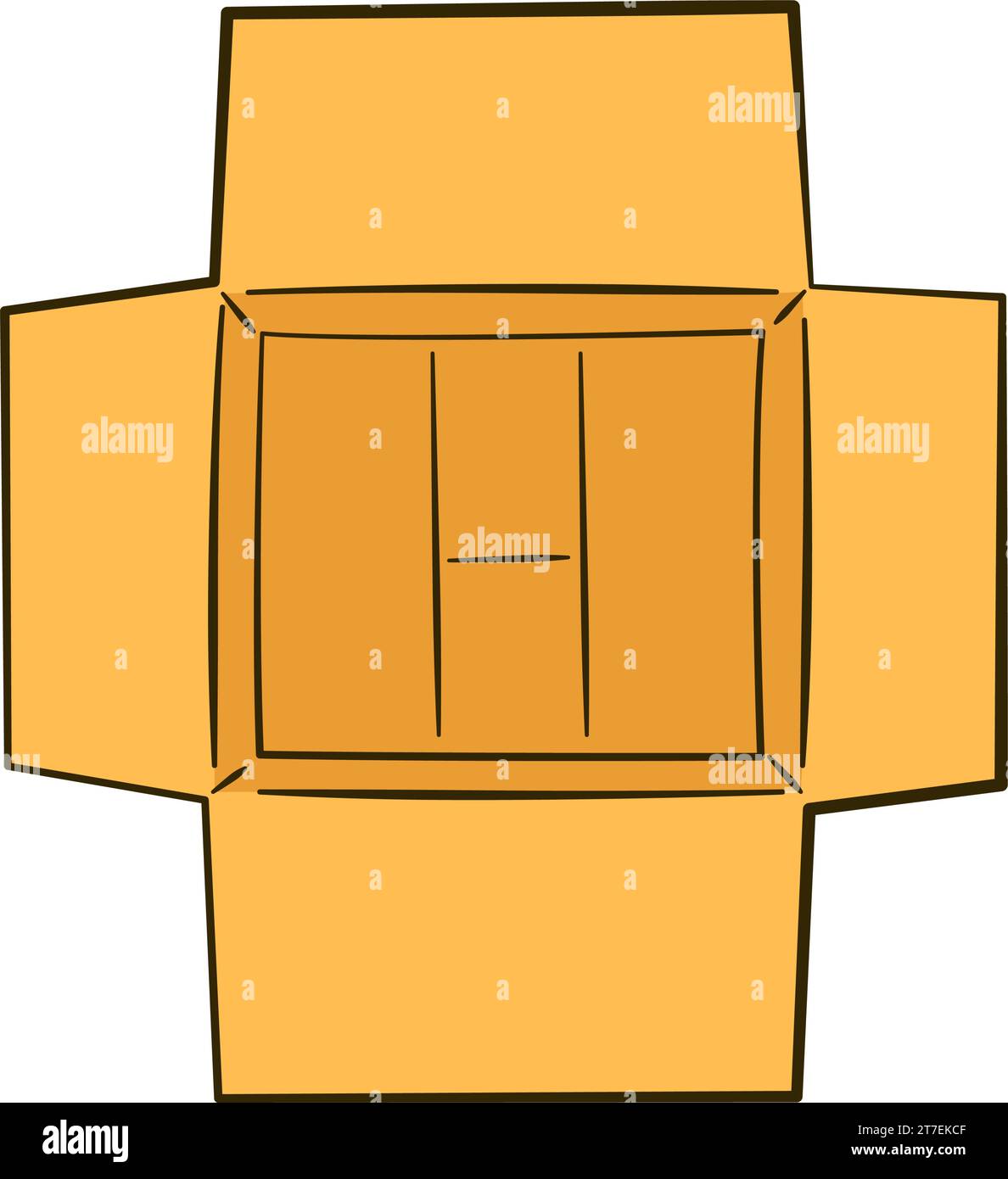 Cardboard box. Cartoon Stock Vector Image & Art - Alamy