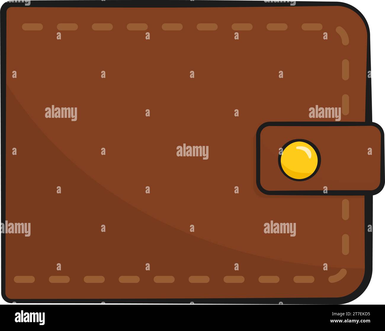 Leather wallet. Cartoon Stock Vector Image & Art - Alamy