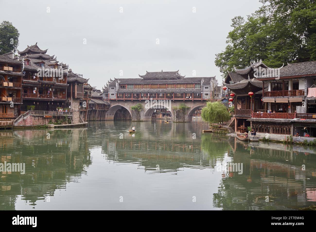 The Rainbow Bridge in Fenghuang Ancient Town, Hunan Provice, China ...