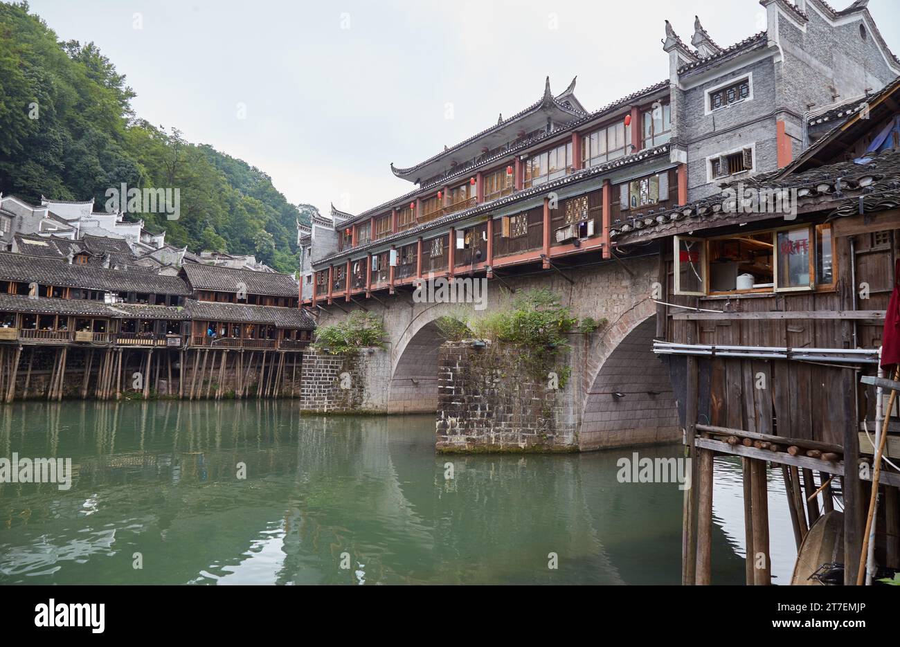 The Rainbow Bridge in Fenghuang Ancient Town, Hunan Provice, China Stock Photo - Alamy