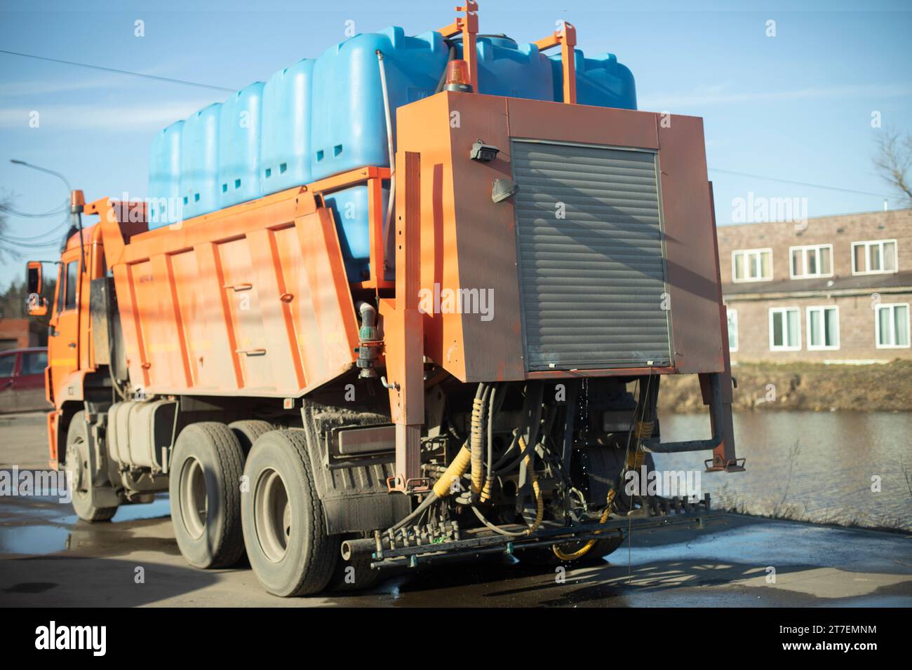 Water tanks. Watering machine. Harvesting equipment. Water canisters ...